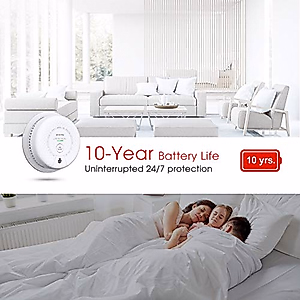 X-Sense 10-Year Battery (Not Hardwired) Combination Smoke and Carbon Monoxide Detector Alarm, Dual Sensor Smoke CO Alarm Complies with UL 217 & UL 2034 Standards, Auto-Check, SC03