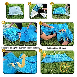 AHWEKR Porch Swing Cushions, Waterproof Bench Cushion for Outdoor Furniture 2-3 Seater Washable Swing Replacement Cushions, Swing Cushions for Outdoor Furniture 52 x 40 x 5 inches,Dark Blue