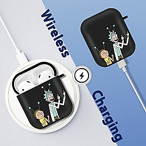 JoySolar for Airpods 1/2 Case Cute Cartoon Cool Unique Silicone Cases for Apple Airpod Air Pods 1st and 2nd Gen Cover Kawaii Fun Funy Design Soft IMD Shell for Girls Boys Girly (Friendly Gestures)