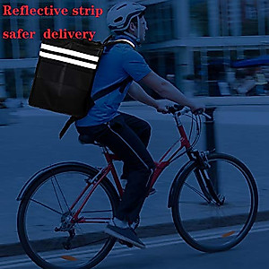 OGEFOTED Insulated Pizza Delivery Bag, Food Delivery Backpack, Leak-Proof Thermal Backpack,Soft Sided Cooler Grocery Backpack