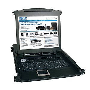 Ttripp Lite NetDirector 8-Port Rackmount Console KVM Switch with 17-Inch LCD Screen, Touchpad & Keyboard, Daisy-Chain up to 256 Devices, 2-Level Password Security, 1URM, 1-Year Warranty (B020-008-17)
