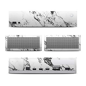 Head Case Designs Officially Licensed Juventus Football Club White Marble Art Vinyl Sticker Gaming Skin Decal Cover Compatible with Xbox Series S Console and Controller Bundle