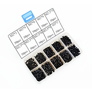 RION TECH 500 pcs Laptop Notebook Computer Screw Kit Set for IBM HP Dell Lenovo Samsung Sony Toshiba Gateway Acer