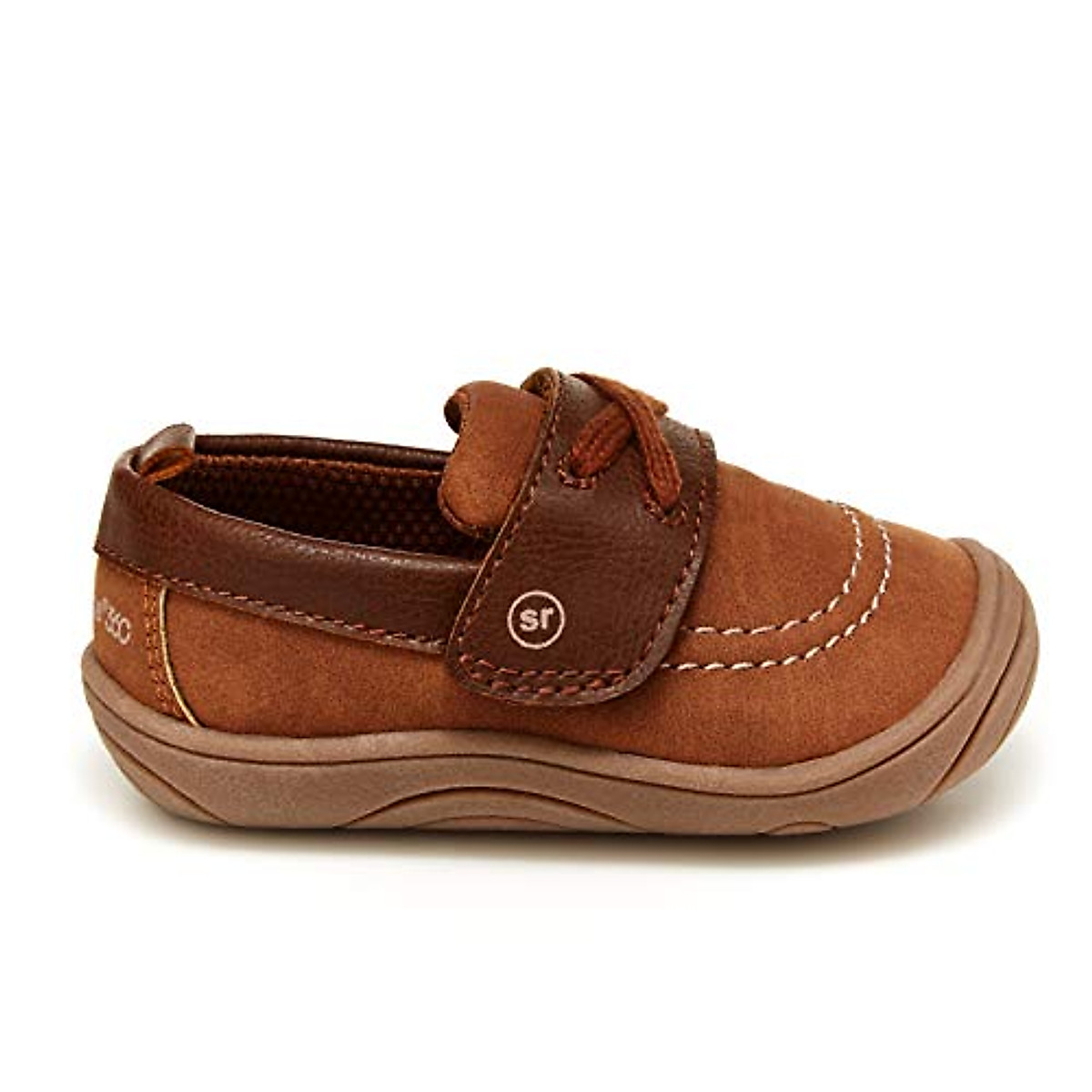 Stride Rite 360 baby boys Hampton Boat Shoe, Brown, 5 Infant US