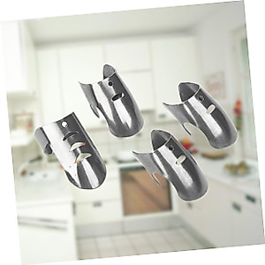 OKUMEYR 4pcs Thumb Protector Peeling Finger Guard Finger Guard Slicing Chef Finger Protector Finger Cutting Guard Finger Cutting Protector Finger Protectors Stainless Knife Guard Anti-cut