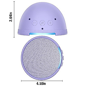 Protective Cover for Echo, Silicone Cover Shockproof Case Protector Elastic Soft Case Cover Speaker Skin for Echo pop (Purple)