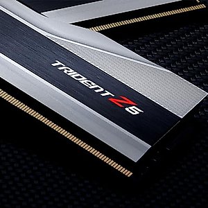 G.SKILL Trident Z5 Series (Intel XMP 3.0) DDR5 RAM 64GB (2x32GB) 6000MT/s CL32-38-38-96 1.40V Desktop Computer Memory UDIMM - Metallic Silver (F5-6000J3238G32GX2-TZ5S)