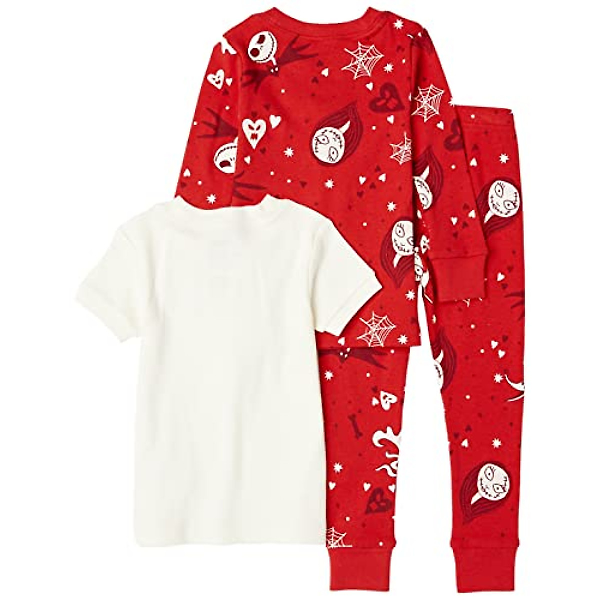 Amazon Essentials Disney | Marvel | Star Wars Baby Boys' Snug-Fit Cotton Pajama Sleepwear Sets, Pack of 3, Nightmare Valentine - Kids, 18 Months