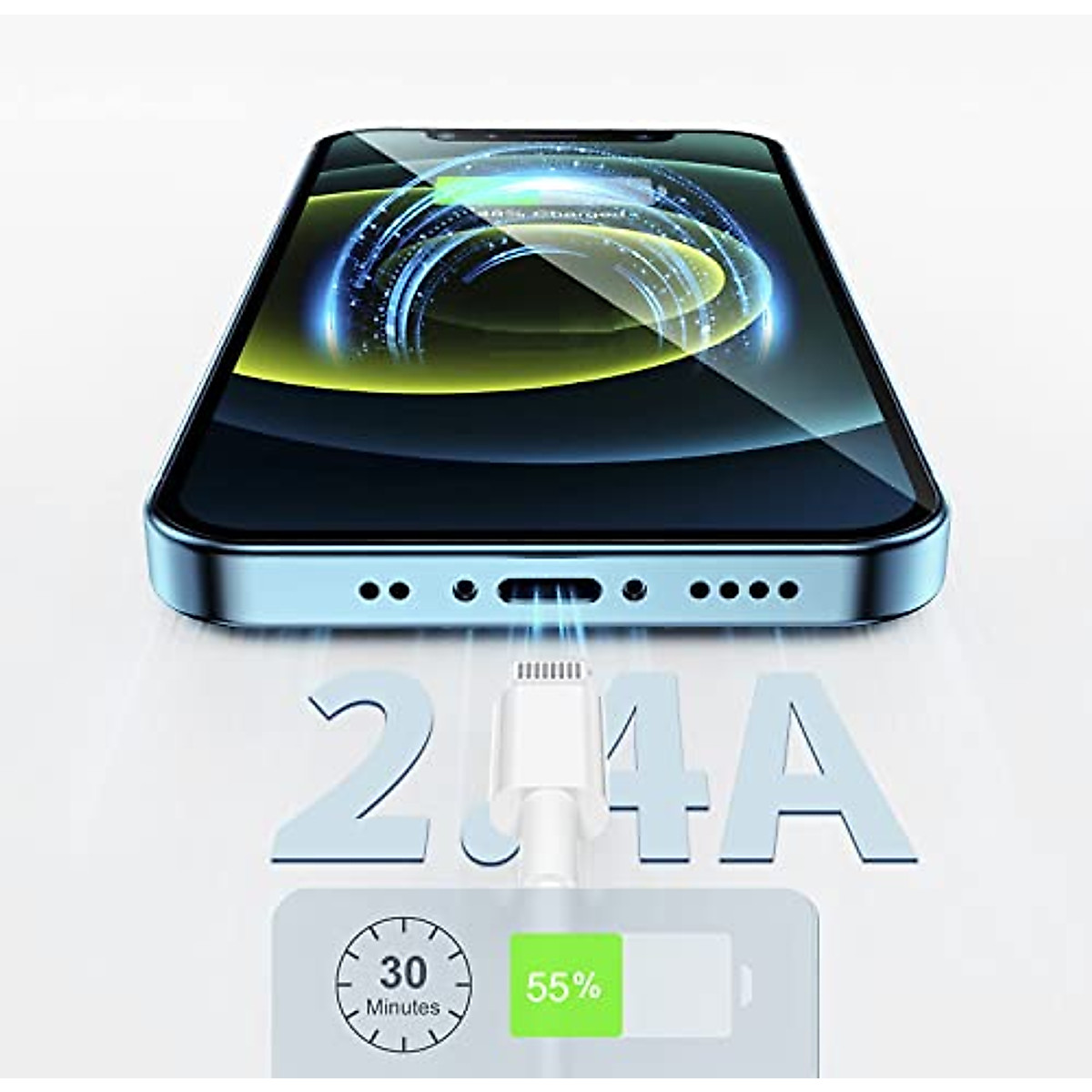 iPhone Charger Cord Lightning Cable [MFi Certified] 6ft/6ft/10ft 3 Pack Apple Chargers for iPhone Fast iPhone Charging Cable Compatible for iPhone 14 13 13Pro 12 11 Max XS XR X SE iPad and More