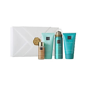 RITUALS Karma Soothing Gift Set - Foaming Shower Gel, Body Scrub, Body Lotion & Body Shimmer Oil with Holy Lotus & White Tea - Small