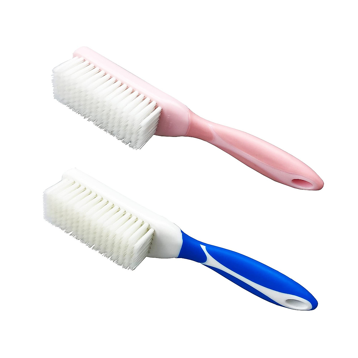 Amangny 2 Pieces Long Handle High Density Soft Bristle Clothes Sneaker Shoe Cleaning Brush