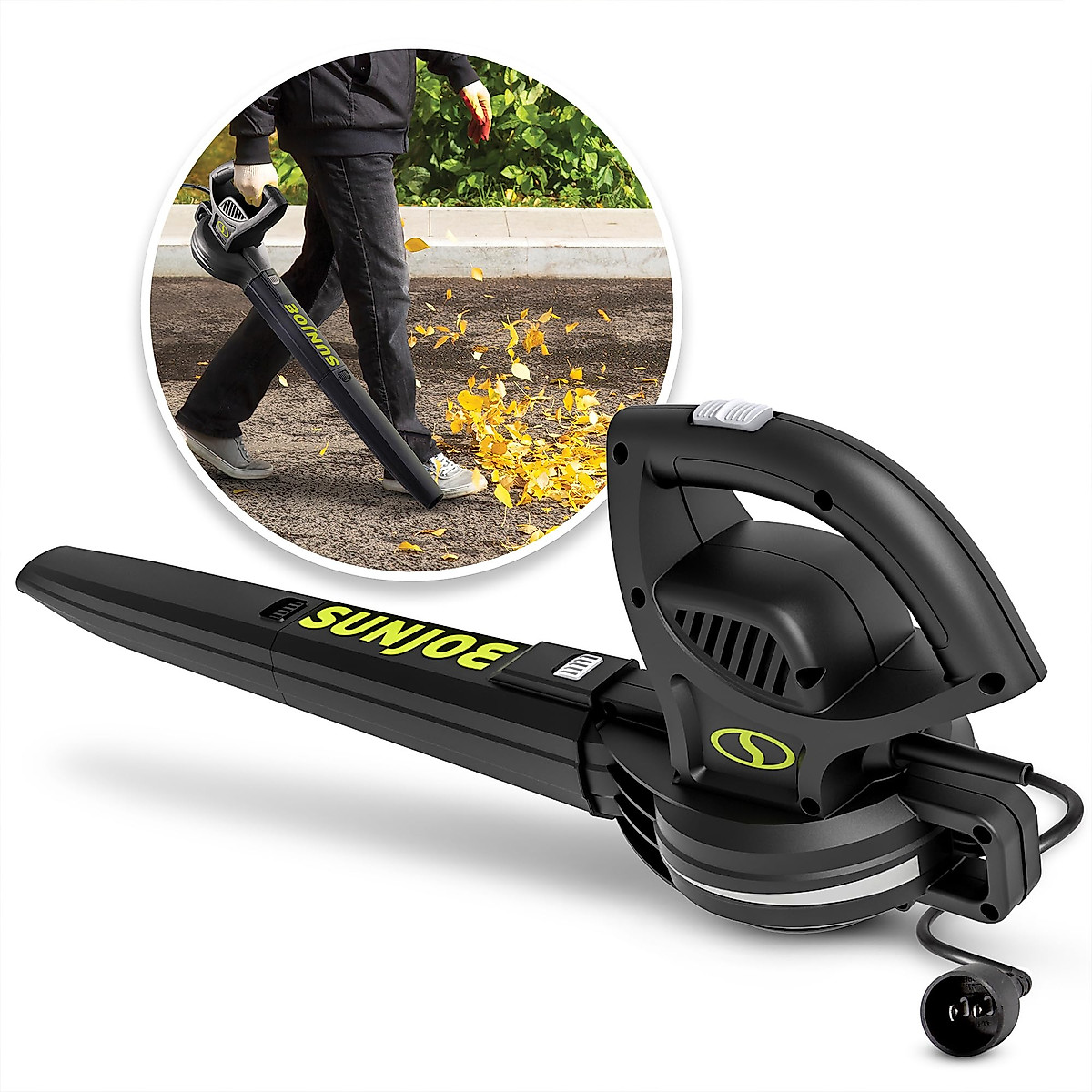 Sun Joe SBJ597E 6-Amp 155 Mph Electric Leaf Blower