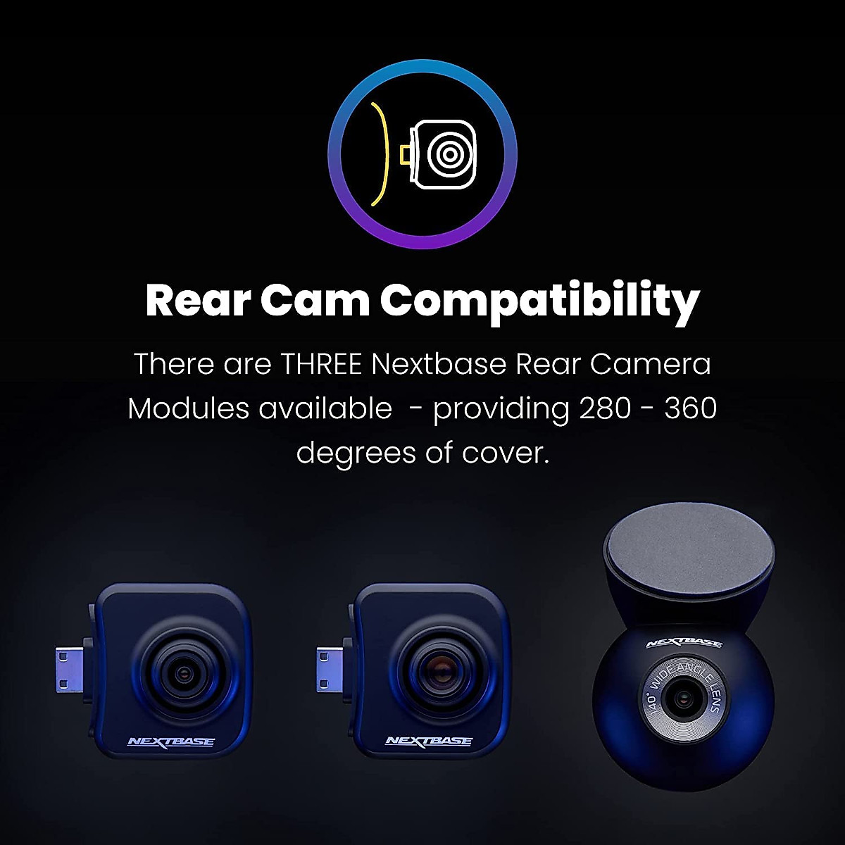 Nextbase 522GW Dash Cam 1440P/30fps Quad HD w/Wi-Fi, Bluetooth, 10Hz GPS with Built-in Alexa, Night Vision, Parking Mode, 280/360 Degree Dual 6 Lane Wide Recording