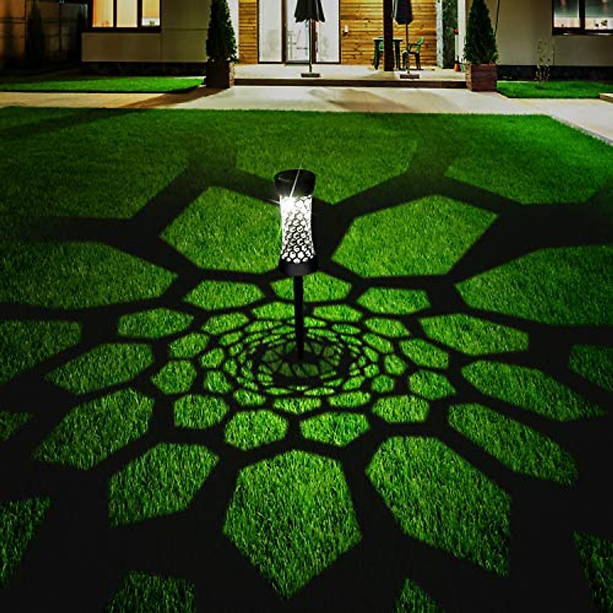 YoungPower Solar Pathway Lights, Outdoor Upgraded Bright Solar Lights Waterproof Auto On/Off Garden Lights Sun Powered Landscape Lighting for Garden, Yard Patio Walkway 1 Pack, White