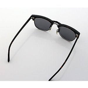 COODY Polarized CLIP-ON Sunglasses for Ray-Ban RB5154 49x21 51x21 Size Multicolor Option (Black, 51x21)