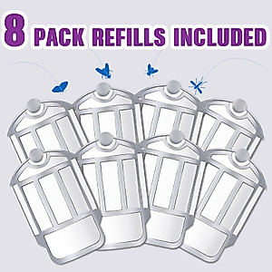 BRLR 8 Pack Refill Cartridge Kit Replacement, Compatible with ZEVO Plug-in Light M364 and Max (8 Pack)