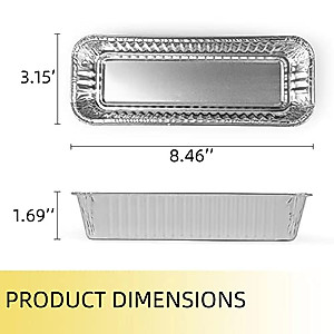 Aluminum Grease Cup Liner Drip Pans Fit for Camp Chef Portable Grill, Disposable Foil Pans Grease Catcher 25 Pack