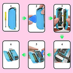 OSTENT 525mAh Rechargeable Battery Pack Replacement for Nintendo Switch Joy-Con Controller