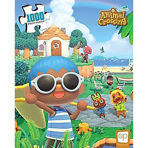 Animal Crossing “Summer Fun” 1,000 Piece Jigsaw Puzzle | Collectible Puzzle Featuring Familiar Characters from The Nintendo Switch Game | Officially Licensed Nintendo Merchandise