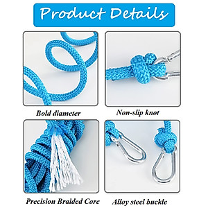 BanYakong Clothesline Clothes Drying Rope Portable Travel Clothesline Adjustable for Indoor Outdoor Laundry Clothesline, Perfect Windproof Clothes Line, Hanger for Camping Travel & Home Use(White)