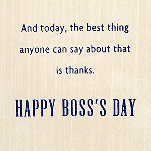 Hallmark Boss's Day Greeting Card (You're The Best, Boss)