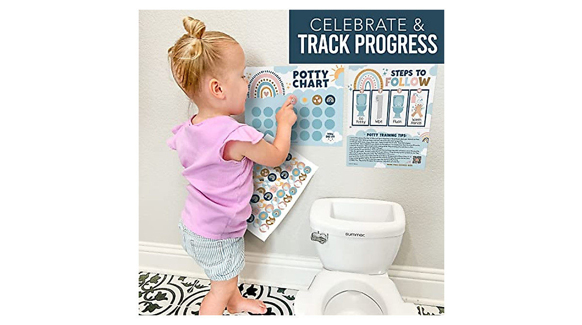 Fun Potty Training Chart for Girls | Hadley Designs