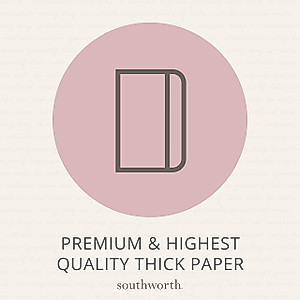 Southworth Medium Case Bound Journal, 5.5" x 8.25", Celestial Nightfall Design, Premium 28 lb/105 gsm Paper, 160 Lined Sheets (91435)