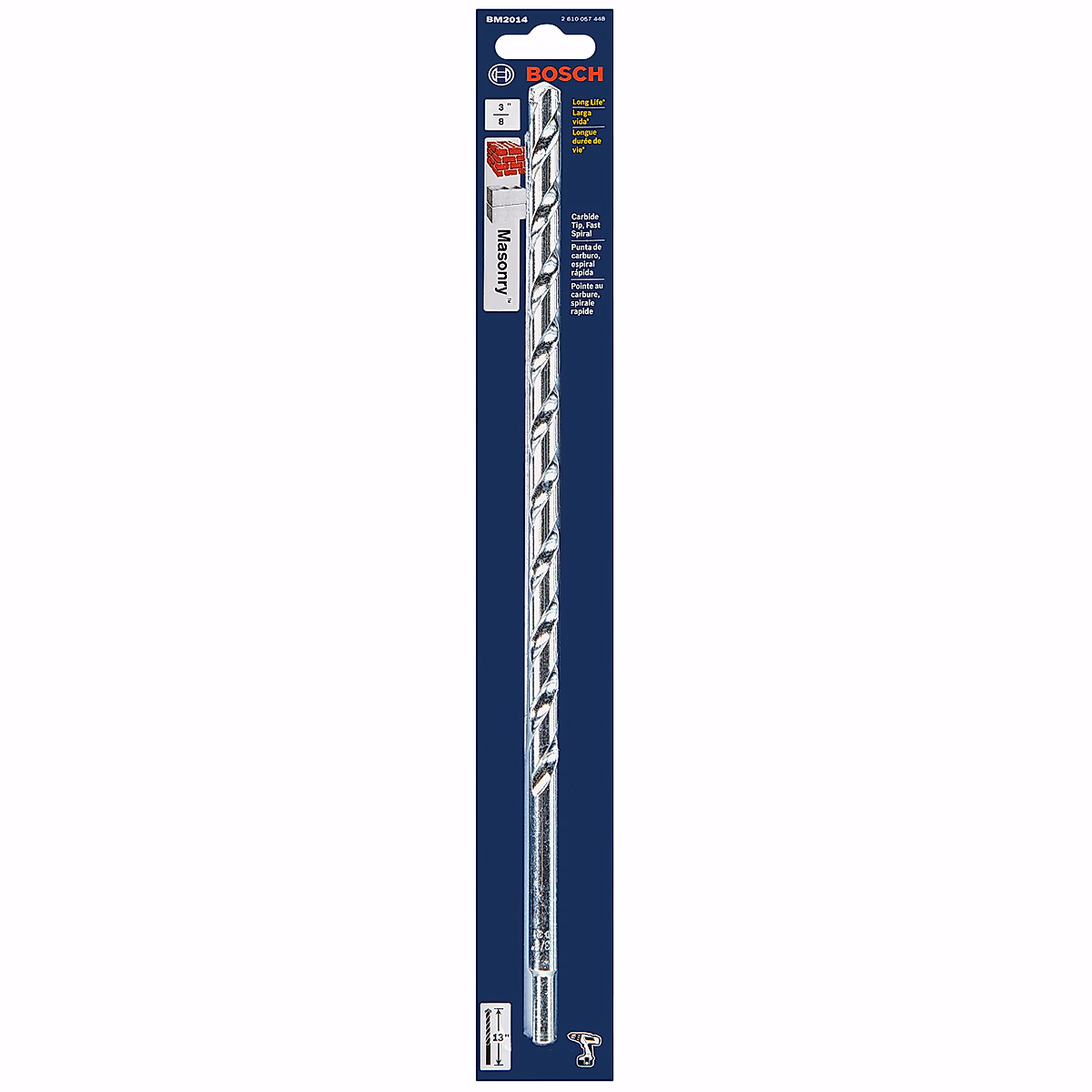 BOSCH BM2014 3/8"X13" Cbd Tip Masonry Bit