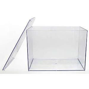 Gary Plastic Packaging Clear Rigid Plastic Box, 12 1/2" x 8 1/2" x 8 1/2"