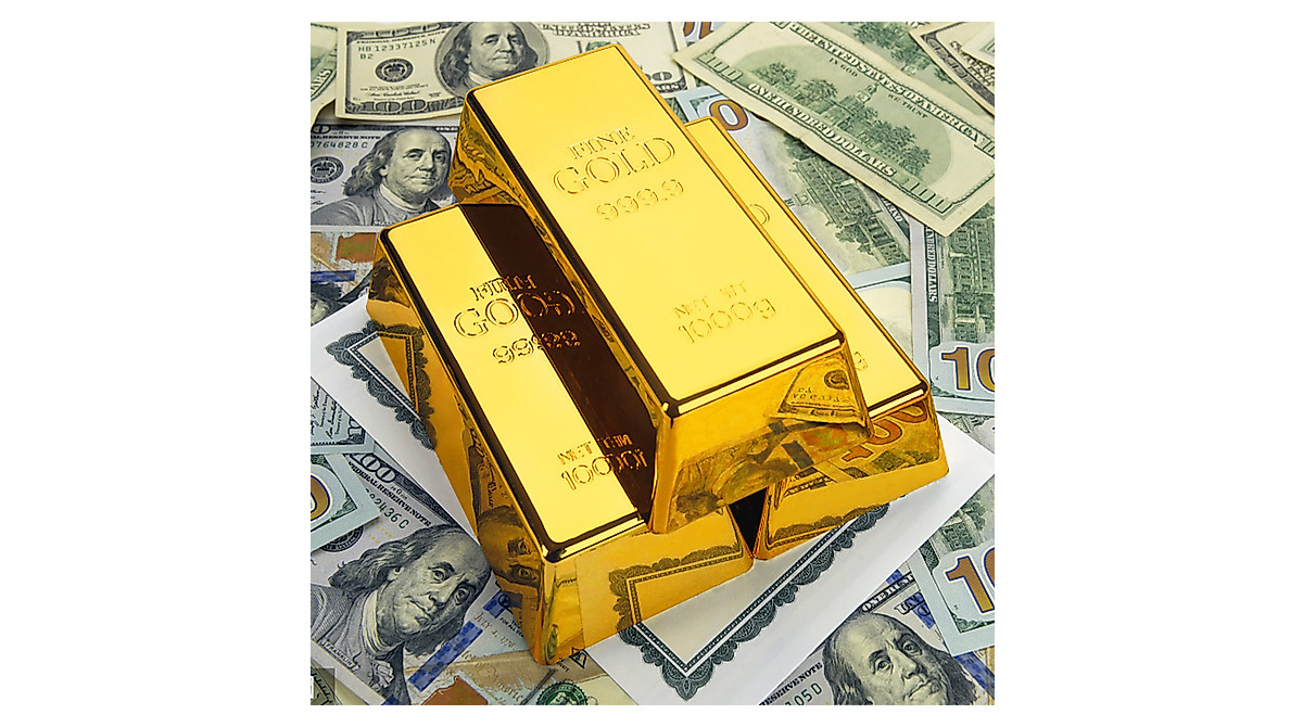 FUTUREPLUSX Gold Bar Door Stop - Stylish & Functional Decor