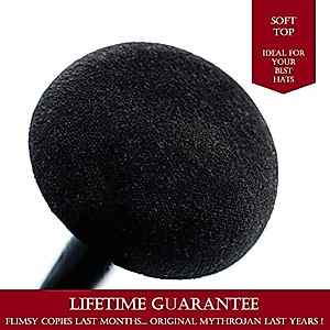 Mythrojan 14.5 Inch SOLID WOOD HAT DISPLAY STAND Sturdy Wooden Display Stand for Medieval Renaissance Cosplay Halloween Pin up Retro Hats