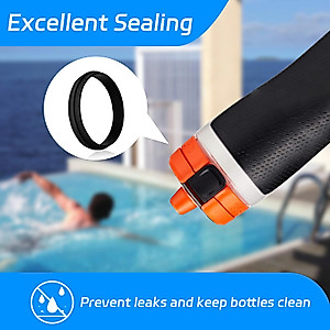 Replacement Gasket Compatible with Gatorade Water Bottle (8 Pack), Silicone Lid Seal Replacement for Gatorade Gx Hydration System Bottle, Reusable Silicone Seals