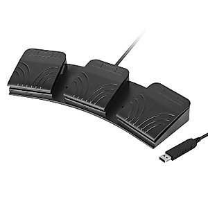 [Upgraded] iKKEGOL USB Triple Foot Pedal Optical Switch Control 3 Key Three Button Program Computer Keyboard Mouse Game Action HID