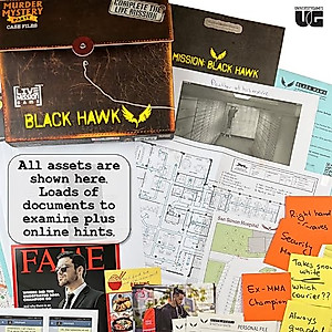 Murder Mystery Party Case Files: Mission Black Hawk for 1 or More Players Ages 14 and Up