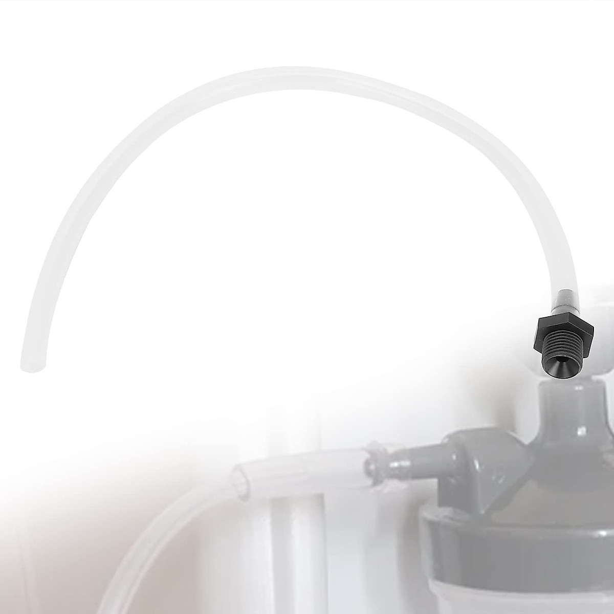 Humidifier Tubing Connector, 90 Degrees Humidifier Tubing Connector Water Bottle and Tubing Adapter for 5L Oxygen Generator Humidifier Cup Humidifier Connector with Tube