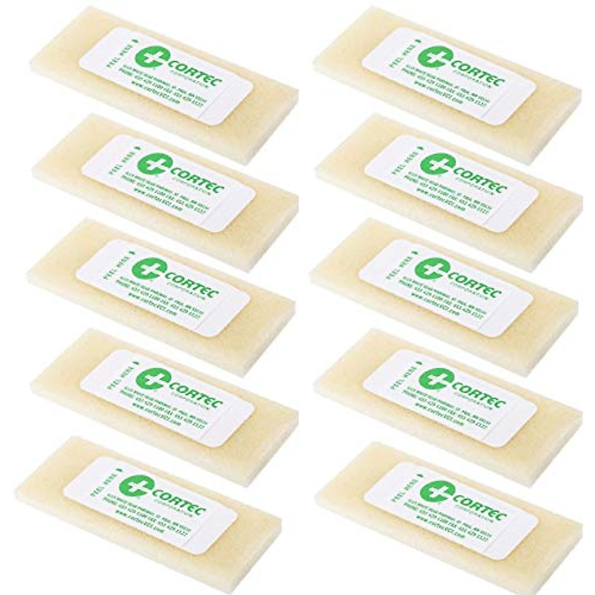 Cortec VpCI-101 - Anti Rust Emitter Foam - Protects 1 Cubic Foot - 2 Year Corrosion Protection - (Pack of 10)