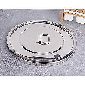 Stainless Steel Airtight Canister for Kitchen, Rice Cereal Grain Canisters Container for Household Kitchen Food Bean Flour Oil Sugar Milk Cookie Storager Bucket w/Handles+Lid (12L)