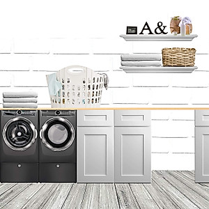 Mind Reader 38 Liter Laundry Folding Basket, Collapsible Laundry Basket, Foldable Storage Basket, Bathroom, Bedroom, Home, Ivory