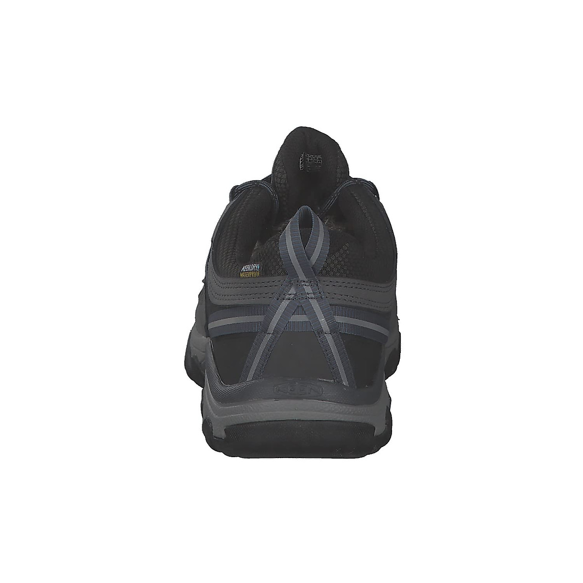 KEEN Men's Targhee 3 Low Height Waterproof Hiking Shoes, Steel Grey/Captains Blue, 8