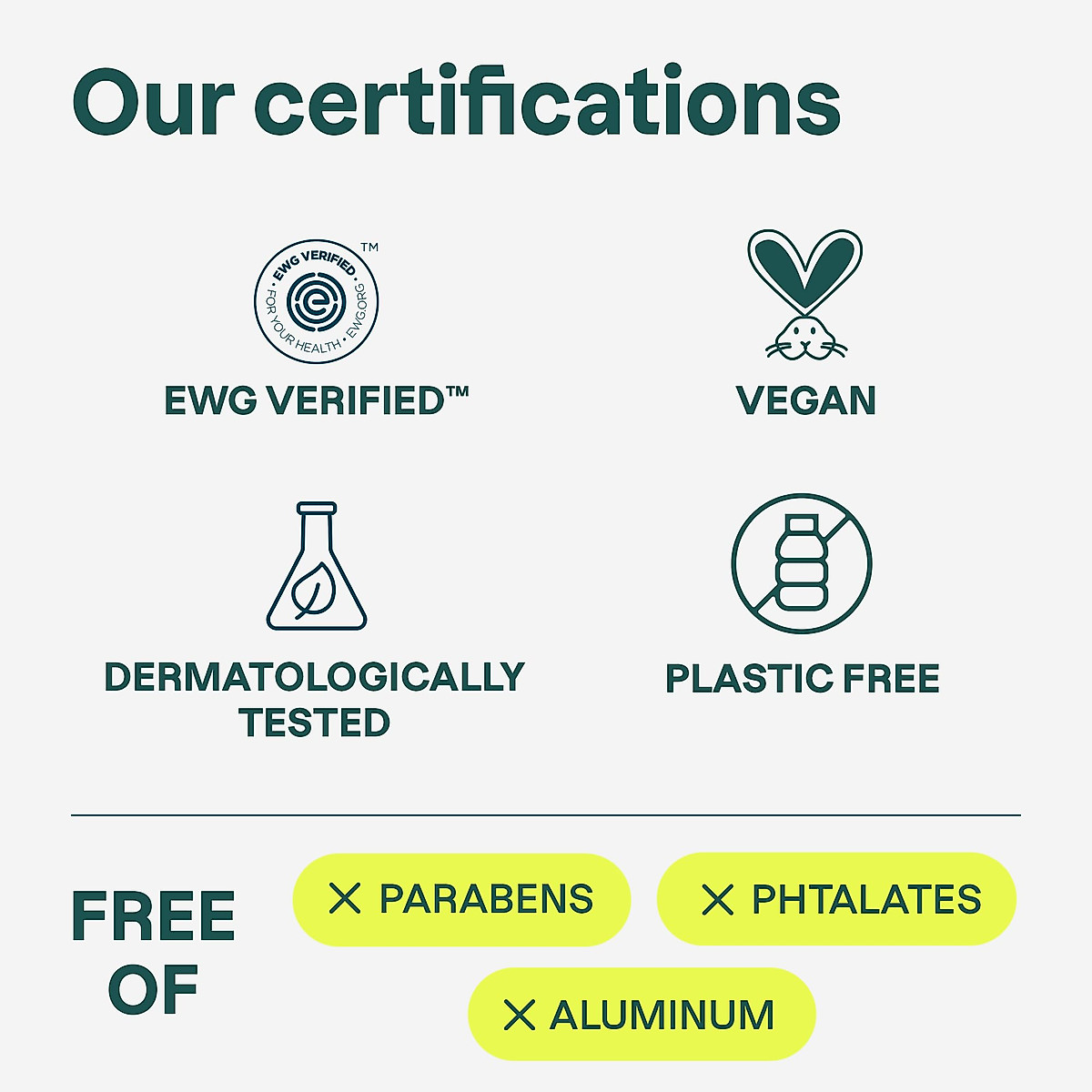 ATTITUDE Plastic-Free Deodorant, EWG Verified, Aluminum Free, Vegan Naturally Sourced Body Deodorants for Women & Men, Dermatologically Tested, White Tea Leaves, 3 Ounces