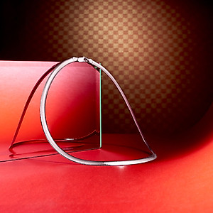 Ross-Simons Italian 6mm Sterling Silver Omega Necklace. 20 inches