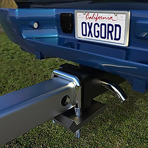 OxGord Hitch Tightener for 1.25" to 2" Inch Hitches - Anti-Rattle Stabilizer - Heavy-Duty Lock Down Trailer Tow Clamp Silencer, Rust Free 304 Stainless Steel