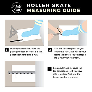 Skate Gear Extra Support Quad Roller Skates for Kids and Adults (Purple, Women's 7 / Youth 6 / Men's 6)