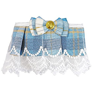 Aimondow Dog Cat Bandana, Cute Bowtie Cat Dog Collar, Soft Adjustable Bandana for Small Cat and Dog, Birthday Scarf for Pet Puppy Kitten, Cat Dog Lace Bib Scarf, Pets Bandana Accessories (Pink)