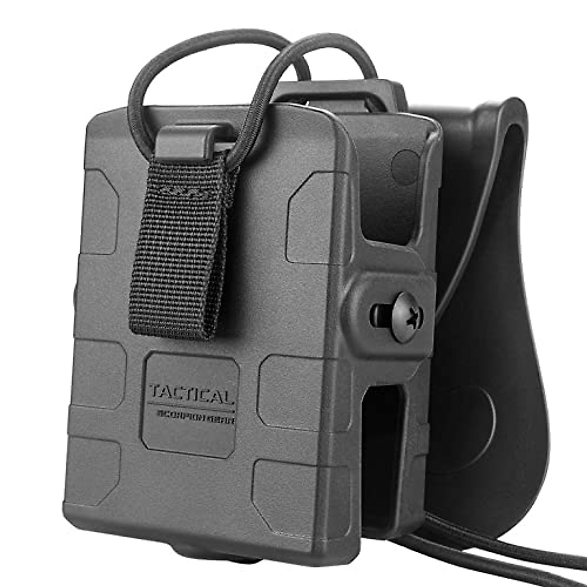 Tactical Scorpion Gear Polymer Walkie Talkie Radio Holder Holster for Motorola, Kenwood, Hytera