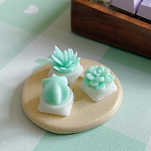 Capsmiths Succulent Artisan Keycap - Echeveria - MX Mechanical Gaming Keyboards (Purple)