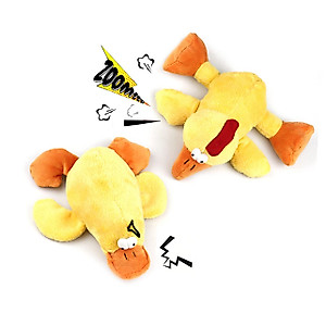 Mipcase Pet Chew Toy Puppy Big Doll - Dog Creative Chicken Funny Toy Playing Dogs Toys Chew Squeaky for Mouth Yellow Medium Sound Bb Pet Teething Bite Plush Small Dog Toys