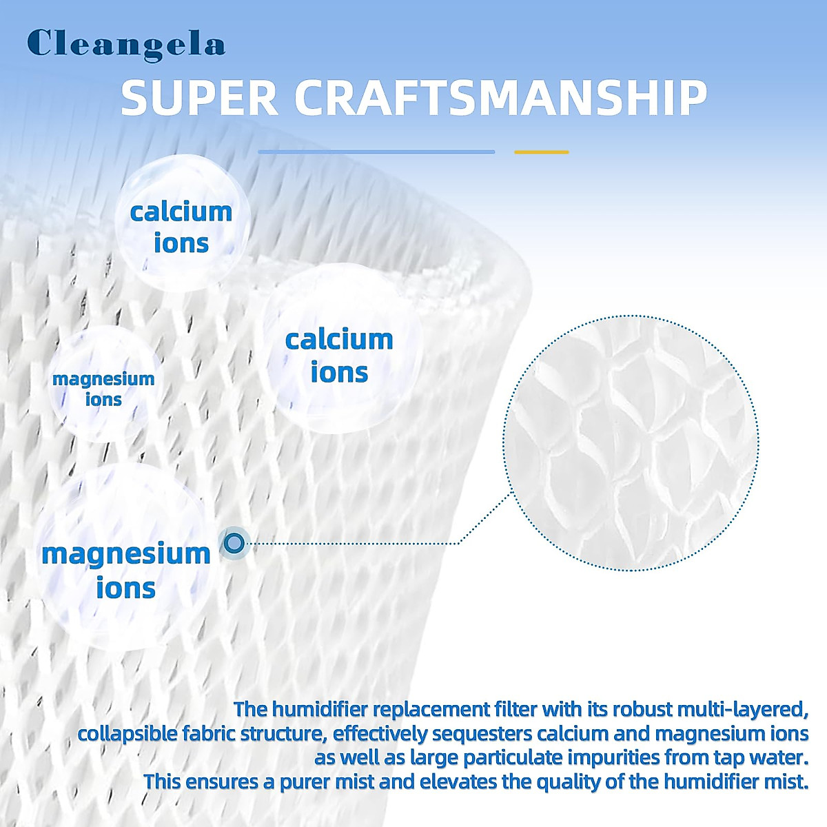 3 Pack Humidifier Replacement Filter Compatible with Canopy Bedside and Nursery Humidifiers | Wood Pulp & Paper Filter for Optimal Performance | Easy to Install