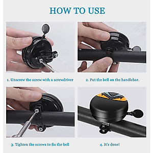 ZSFLZS Bike Bell Aluminum Bicycle Ring Bell, Mini Bike Horn for Kids & Adults