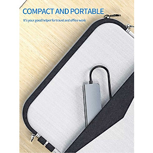 USB C to HDMI Multiport Adapter，USB-C Multi-Port Hub with 4K HDMI Output, 1 USB 3.0, 1 USB 2.0, Type C Power Delivery Port，Compatible with MacBook Ipad HP Dell XPS and More Type C Device